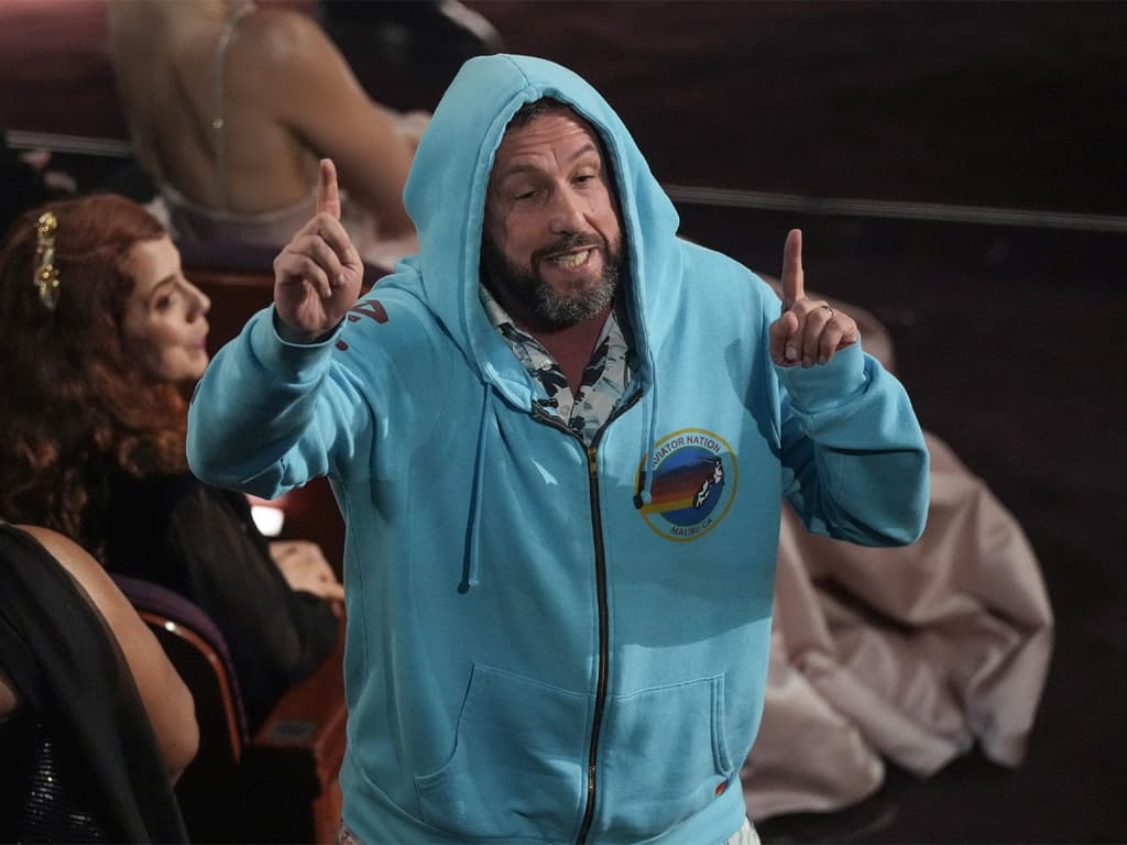 Where to Buy Adam Sandler's Blue Oscars Hoodie | Man of Many