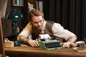 This 2,000 Piece LEGO Typewriter Actually Works | Man of Many