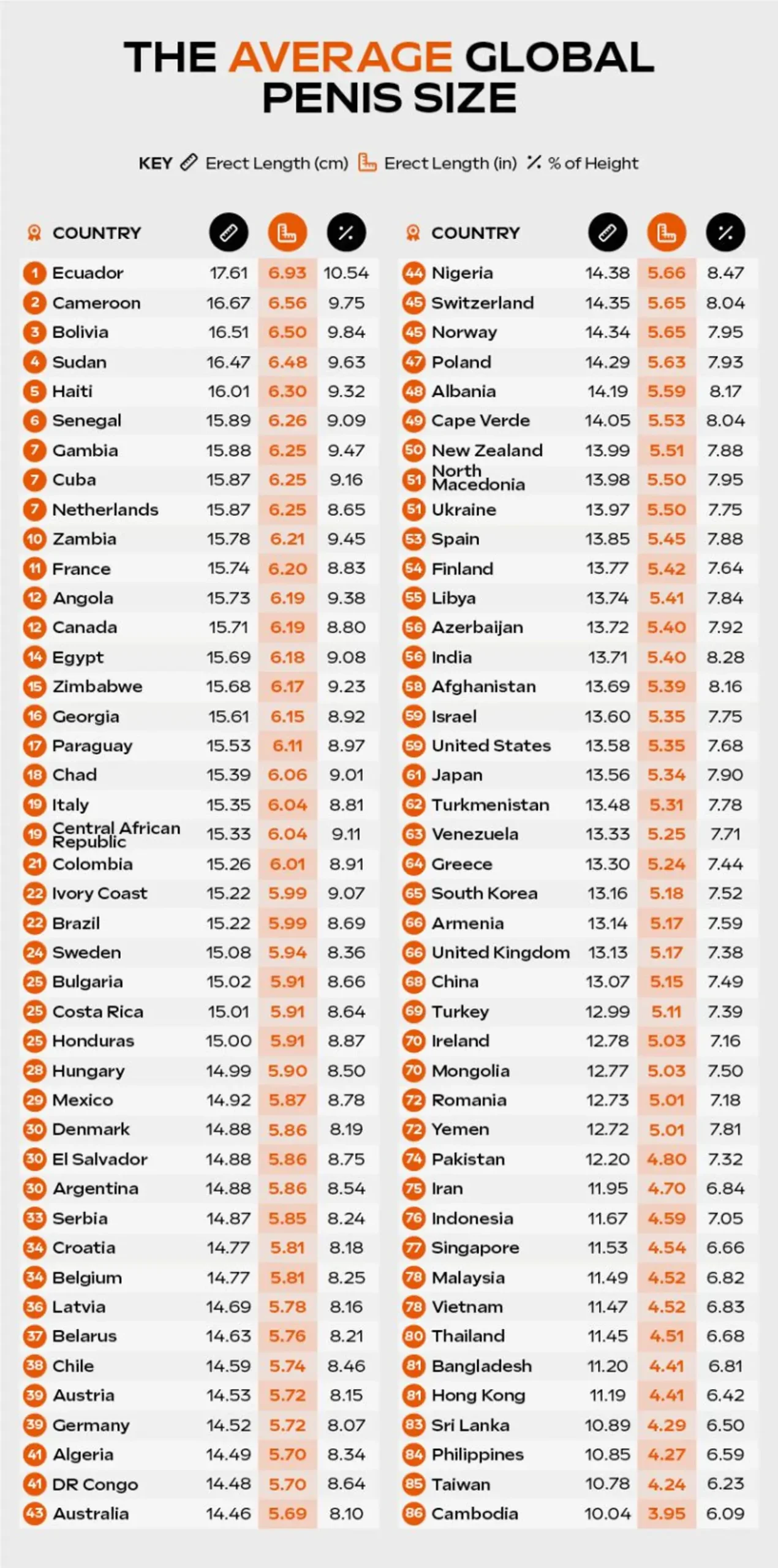 Harpoen Formaat Serveerster Average Penis Size For 18 Bijzettafeltje 