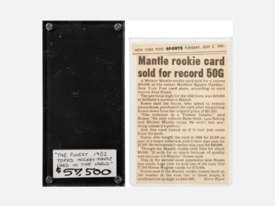 1952 Topps Mickey Mantle Card Sells for $12.6 Million, Destroys Record ...