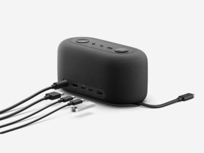 Microsoft's New Audio Dock is a Laptop Hub That Doubles as a Speaker ...