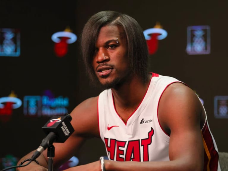 Jimmy Butler Dunks on the Internet with Hilarious 'Emo' Haircut | Man ...