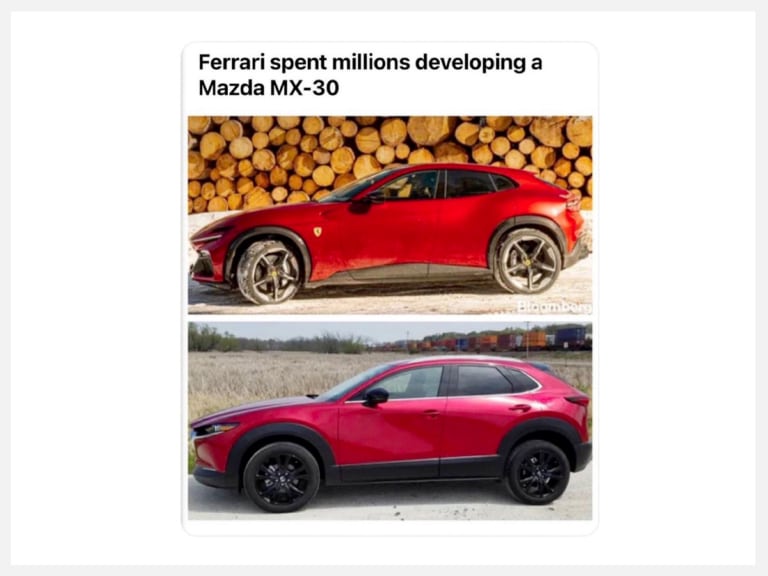 'Stop It': The Ferrari Purosangue Looks Nothing Like a Mazda CX-5 | Man ...