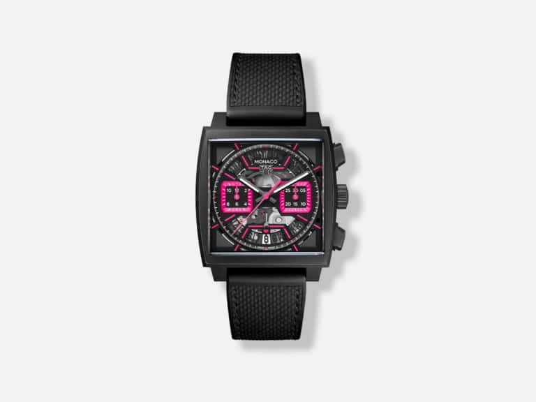 TAG Heuer Gets Hitched in Vegas with Dazzling Pink Monaco Chronograph ...