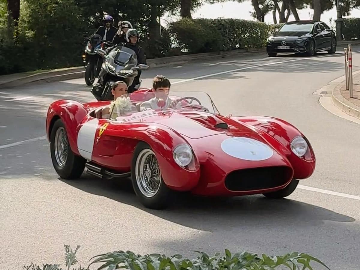 Charles Leclerc Uses $40 Million Ferrari as Wedding Getaway Car | Man ...